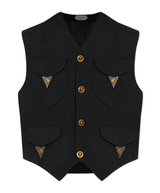 Versace Sleeveless Button-up Gilet