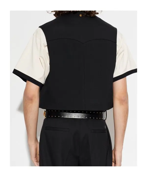 Versace Sleeveless Button-up Gilet