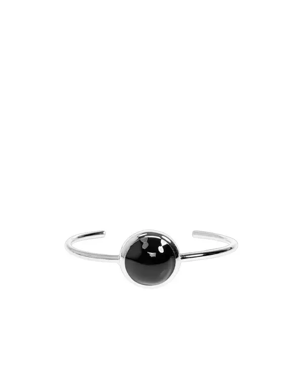 Marni Open Bracelet - Silver Black