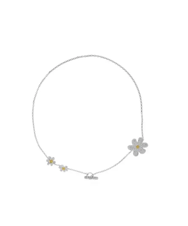 Marni Daisy Motif Necklace - Silver
