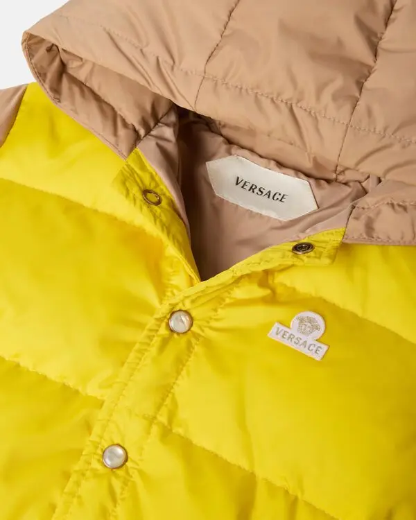 Versace Baby Embroidered-logo Padded Puffer