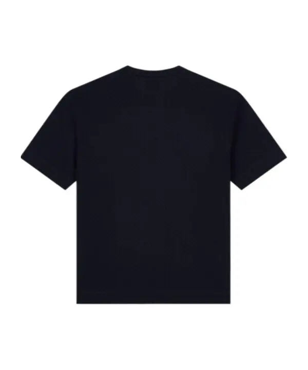 Emporio Armani Short-sleeve Chevron-knit T-shirt - Blue