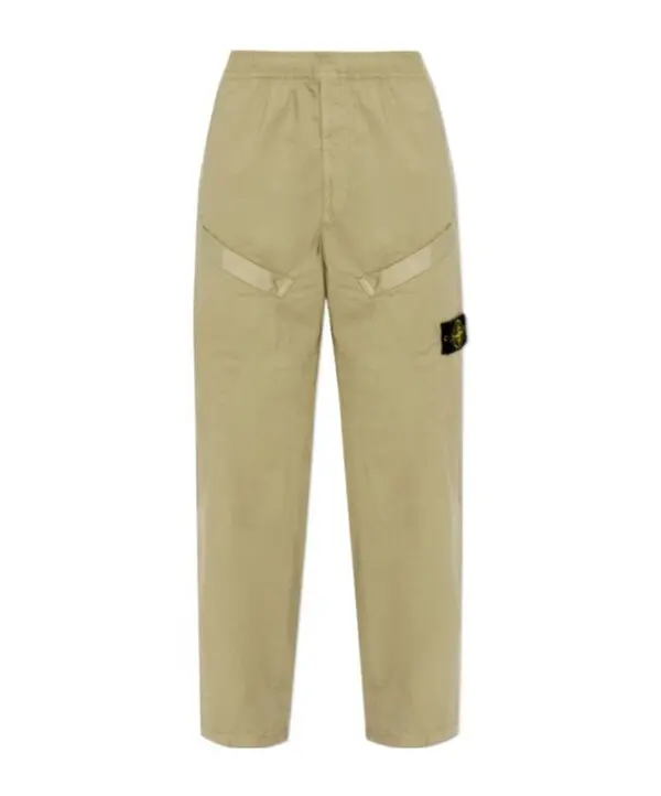 Stone Island Elastic Waist Casual Pants - Nude