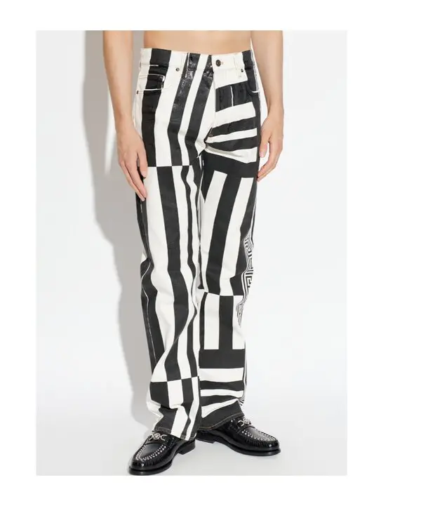 Versace Striped Jeans