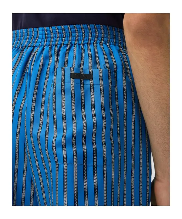 Versace Printed Silk Twill Shorts