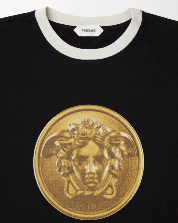 Versace Printed Cotton-jersey Regular T-shirt