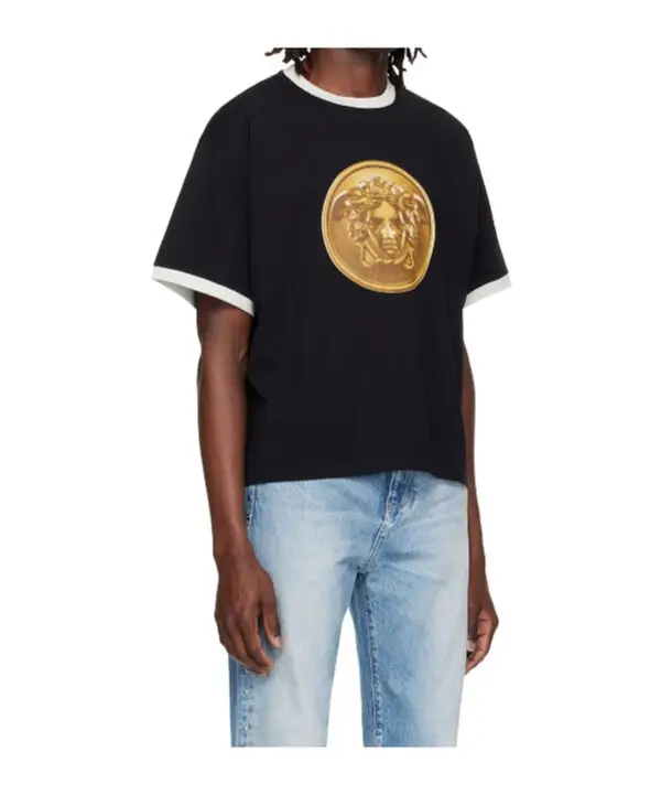 Versace Printed Cotton-jersey Regular T-shirt