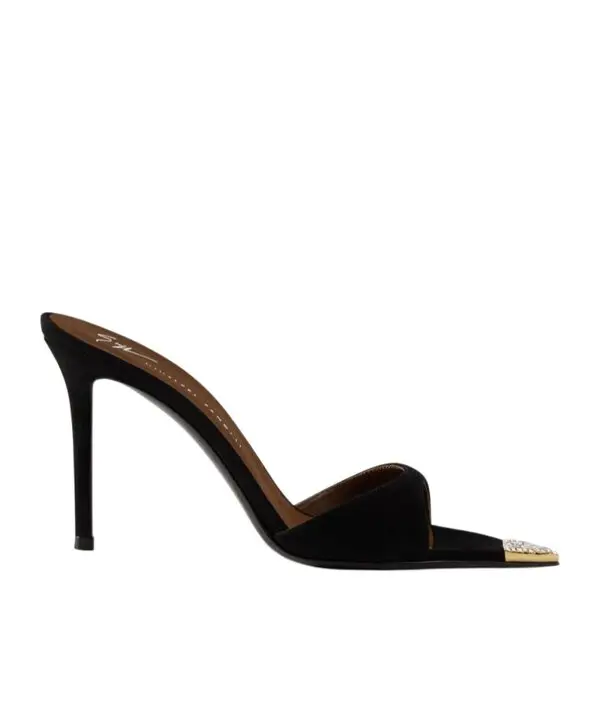 GIUSEPPE ZANOTTI Intriigo Jewelry Mule 90 - Black