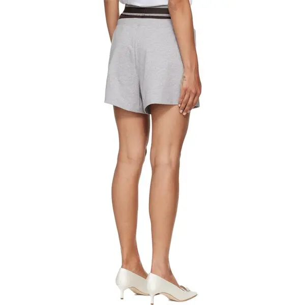 Versace Logo Embroidered Track Shorts