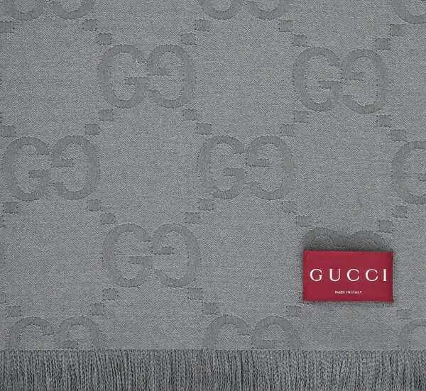 Gucci Gg Wool Silk Jacquard Blanket