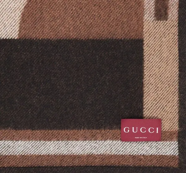 Gucci Wool And Cashmere Jacquard Blanket
