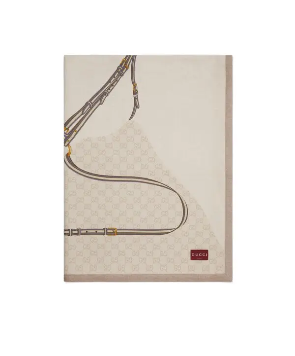 Gucci Wool Blanket With Print