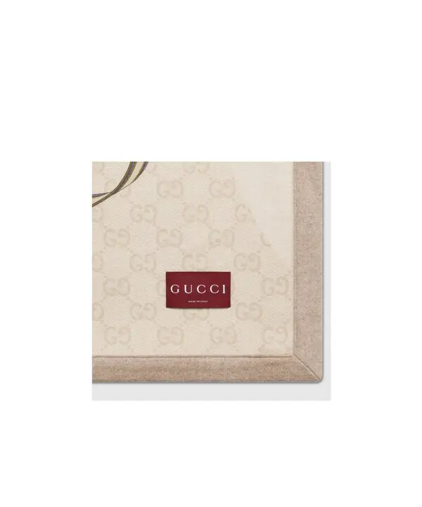 Gucci Wool Blanket With Print