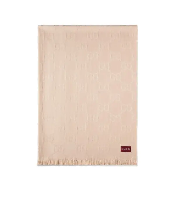 Gucci Gg Wool And Silk Blanket