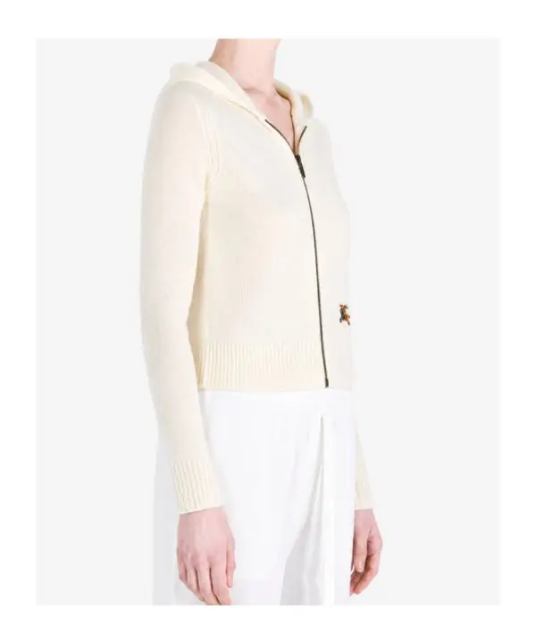 Burberry Zip-up Hooded Cardigan