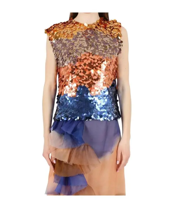 Ulla Johnson Remi Sequin-embellished Sleeveless Top