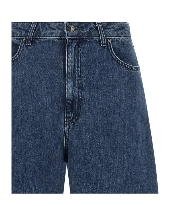 ROTATE BY BIRGER CHRISTENSEN Draped Barrel Leg Jeans