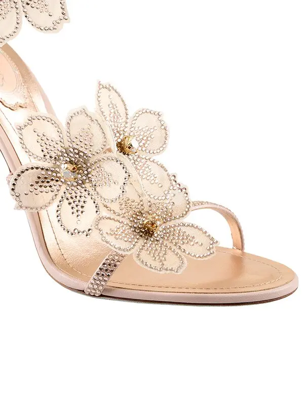 Rene Caovilla Round-toe High-heeled Sandals