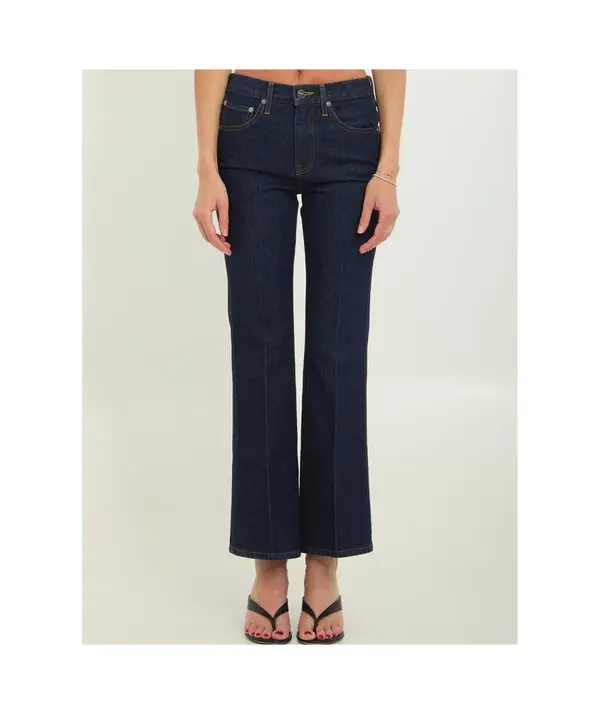 Khaite Clara Cropped Flare Jeans