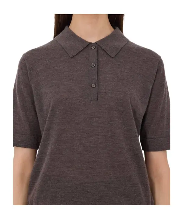 LOULOU STUDIO Short-sleeved Polo Shirt
