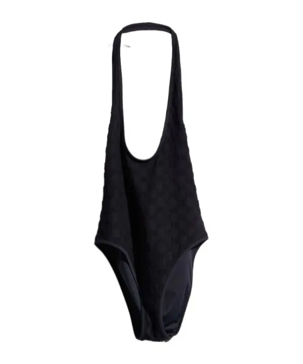 Gucci Gg Stretch Jersey Halterneck Bodysuit