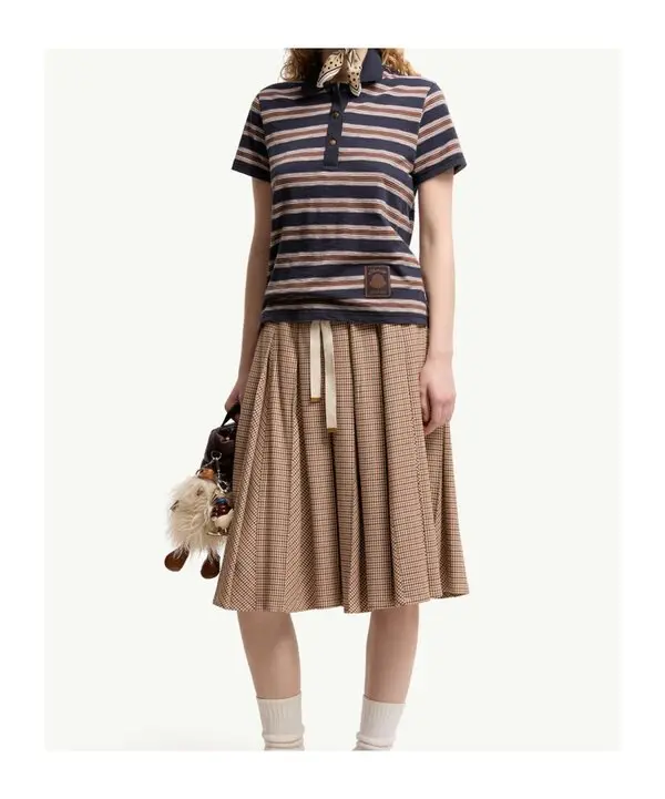 Moncler Striped Cotton Jersey Polo Shirt
