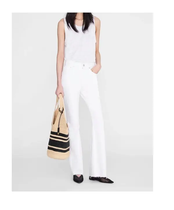 ANINE BING Wyatt Raw-cut Denim Jeans