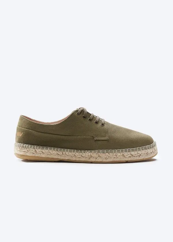 VISCATA Pol Archive Canvas Espadrilles - Olive