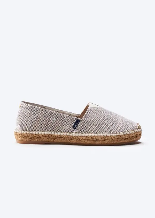 VISCATA Barceloneta Archive Kuba Canvas Espadrille - Angora