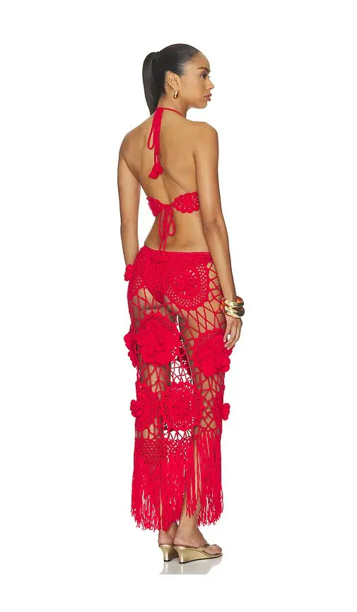 Giuseppe Di Morabito Halterneck Crochet Dress