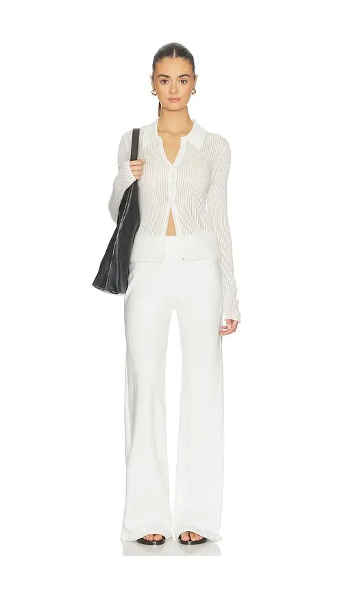 Sablyn Pyper Slim Button Up Shirt With Collar