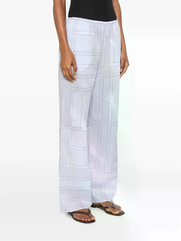TOTEME Elasticated-waistband Trousers - Blue