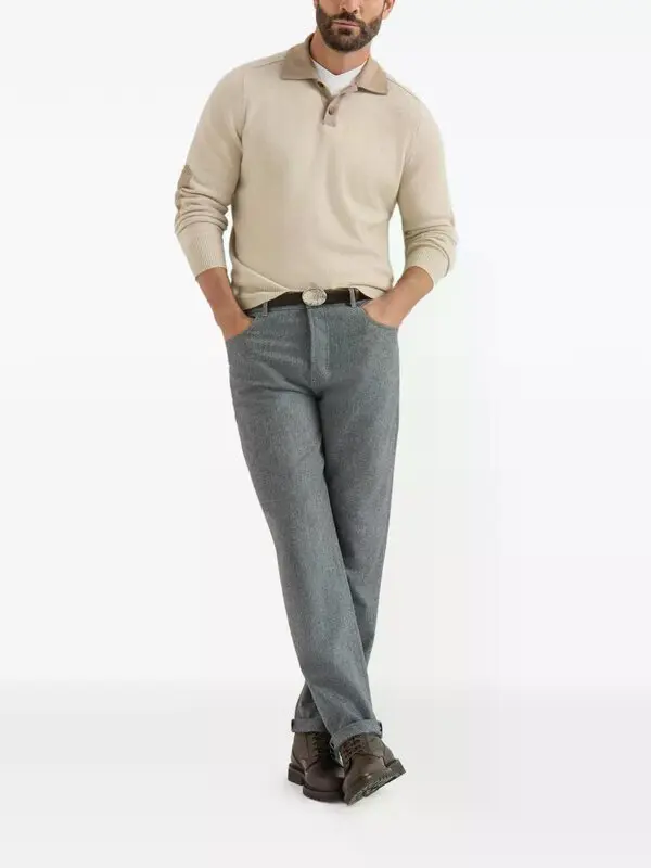 Brunello Cucinelli Virgin Wool Flannel Five-pocket Trousers