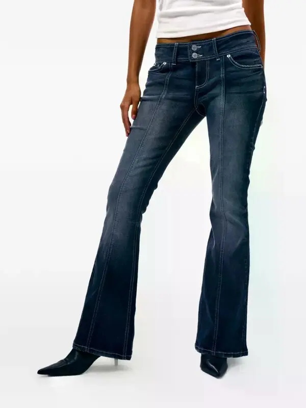 Juicy Couture Embroidered Flared Jeans
