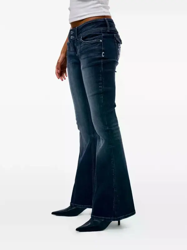 Juicy Couture Embroidered Flared Jeans