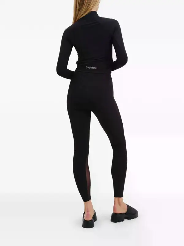 Juicy Couture Mesh-panelled Logo-print Leggings