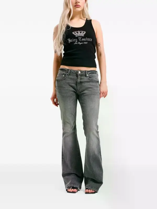 Juicy Couture Digi Embellished Flared Jeans - Grey