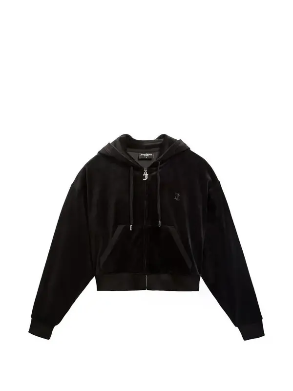 Juicy Couture Velour Cropped Hoodie