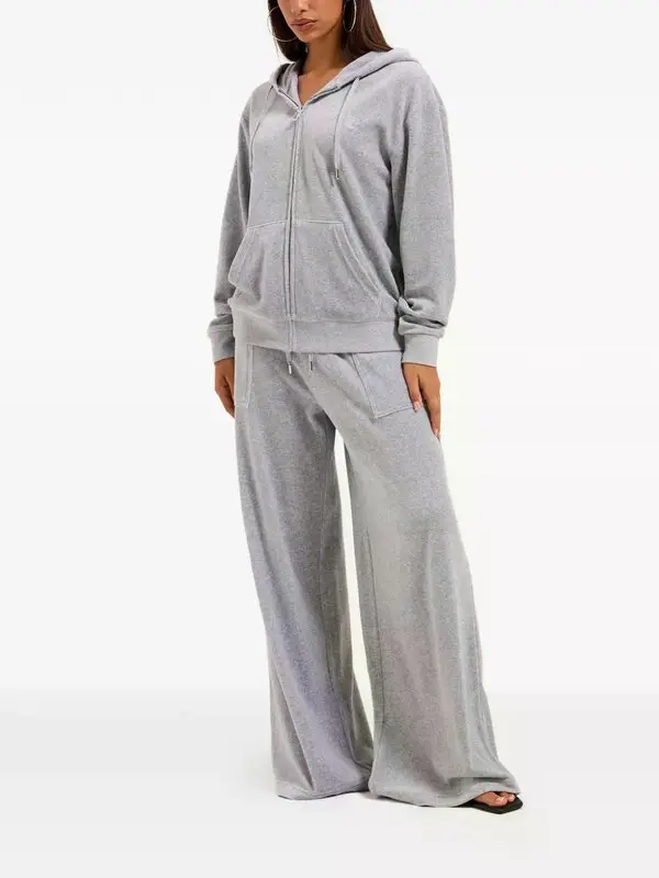 Juicy Couture Wide-leg Velour Track Pants