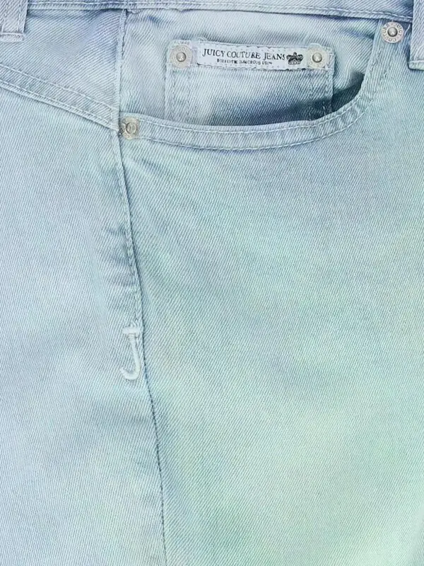 Juicy Couture Diamanté Embellished Flared Jeans - Blue