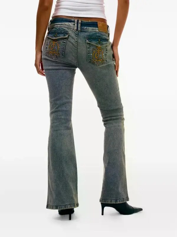 Juicy Couture Embroidered Flared Jeans
