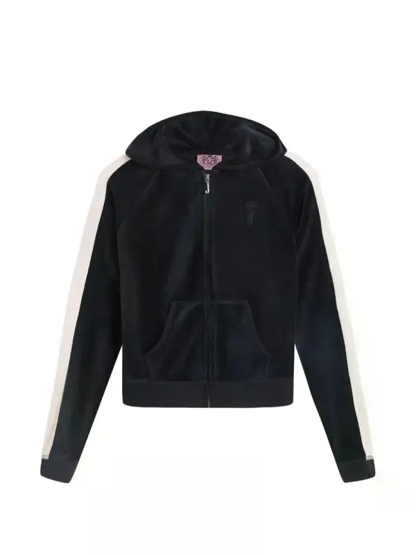 Juicy Couture Heritage Stripe Velour Hoodie
