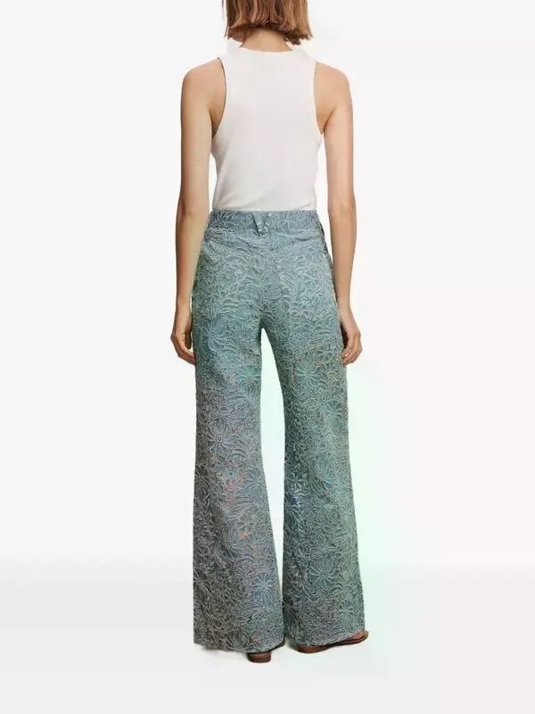 Veronica Beard Taylor Floral Devoré Jeans