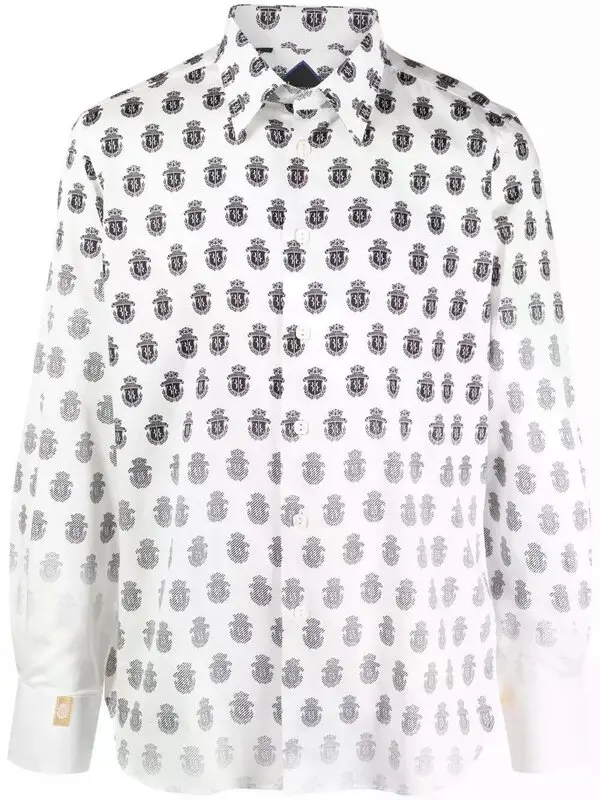 BILLIONAIRE Monogram-print Shirt