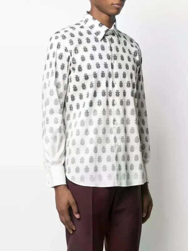 BILLIONAIRE Monogram-print Shirt