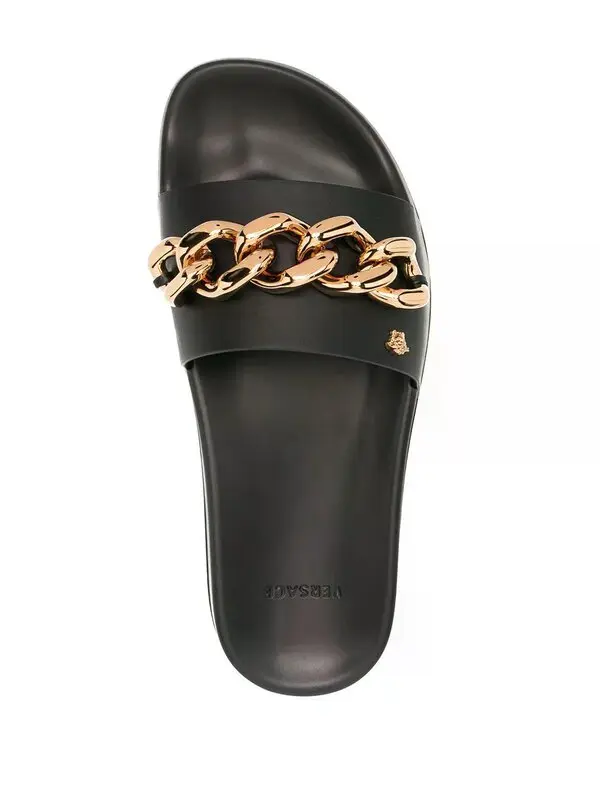 Versace Medusa Chain Embellished Slides