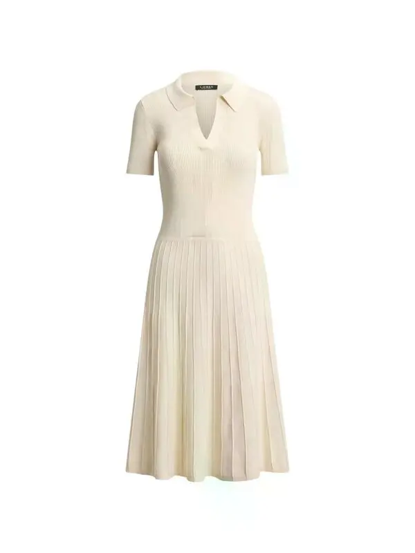 Ralph Lauren Rib-knit Short-sleeve Midi Dress