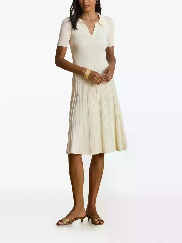 Ralph Lauren Rib-knit Short-sleeve Midi Dress