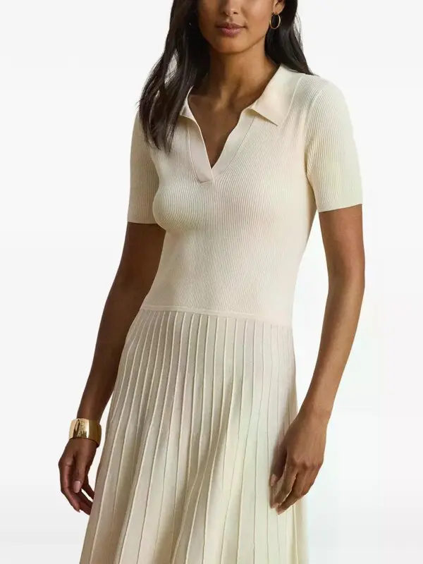 Ralph Lauren Rib-knit Short-sleeve Midi Dress