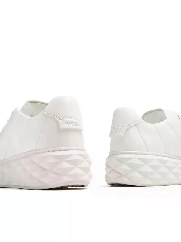 JIMMY CHOO Diamond Quilted-effect Chunky Sneakers
